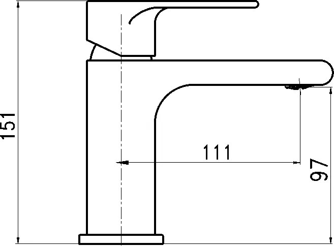 Novaservis Nobless Trend - Umyvadlová baterie bez výpusti, chrom, 41001/1,0