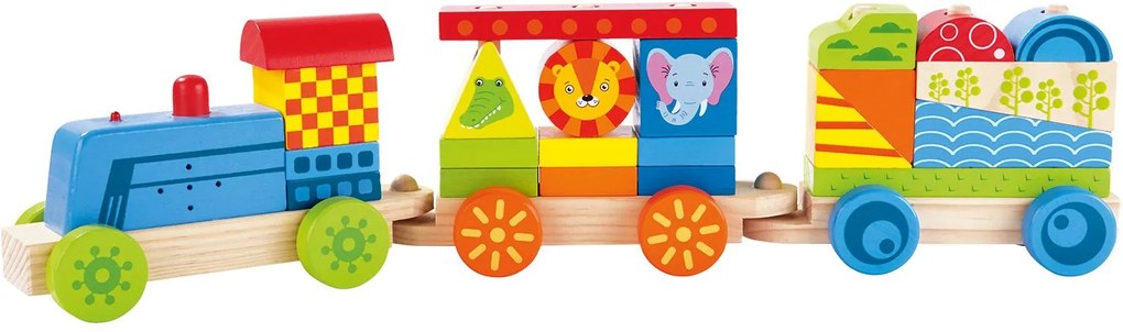 PLAYTIVE®JUNIOR Dřevěná motorická hračka (vláček), Provedení: vláček - 4056232195409