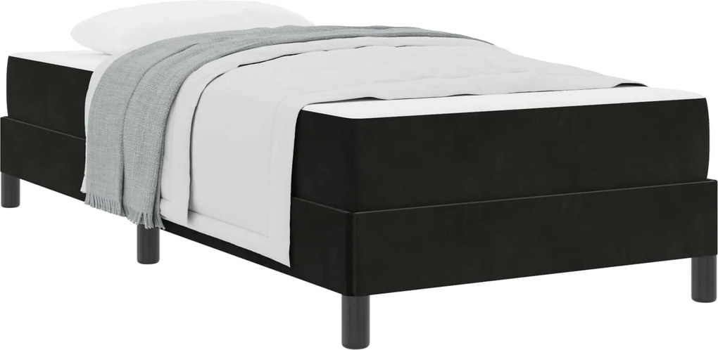 Postel s boxspringem s matrací Černá 80 x 220 cm textil 3398769