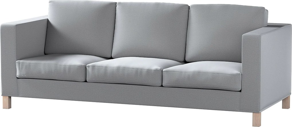 Potah na pohovku IKEA Karlanda 3-místná nerozkládací, krátký barva šedá látka sametová
