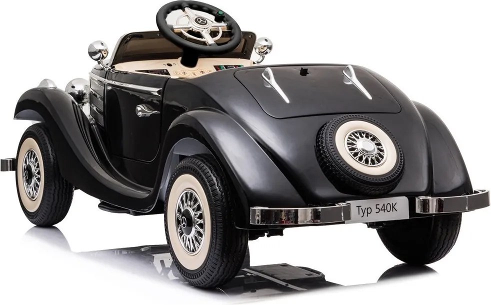 LEAN CARS Elektrické autíčko Mercedes 540K Premium LED MP3 černé