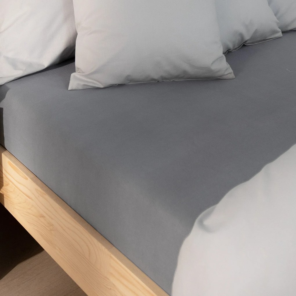 Goldea jersey elastické prostěradlo - antracitové 200 x 220 cm