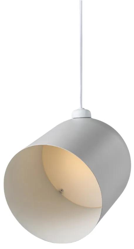 Nordlux Bílé kovové závěsné světlo Angle 20,6 cm