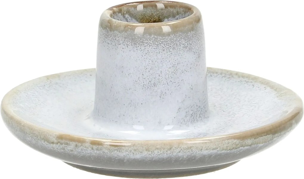 Svícen Single 9x6cm grey