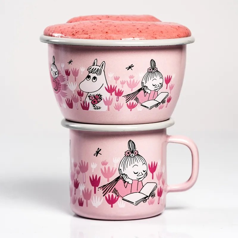 Miska Moomin Girls 0,3l, smalt / růžová