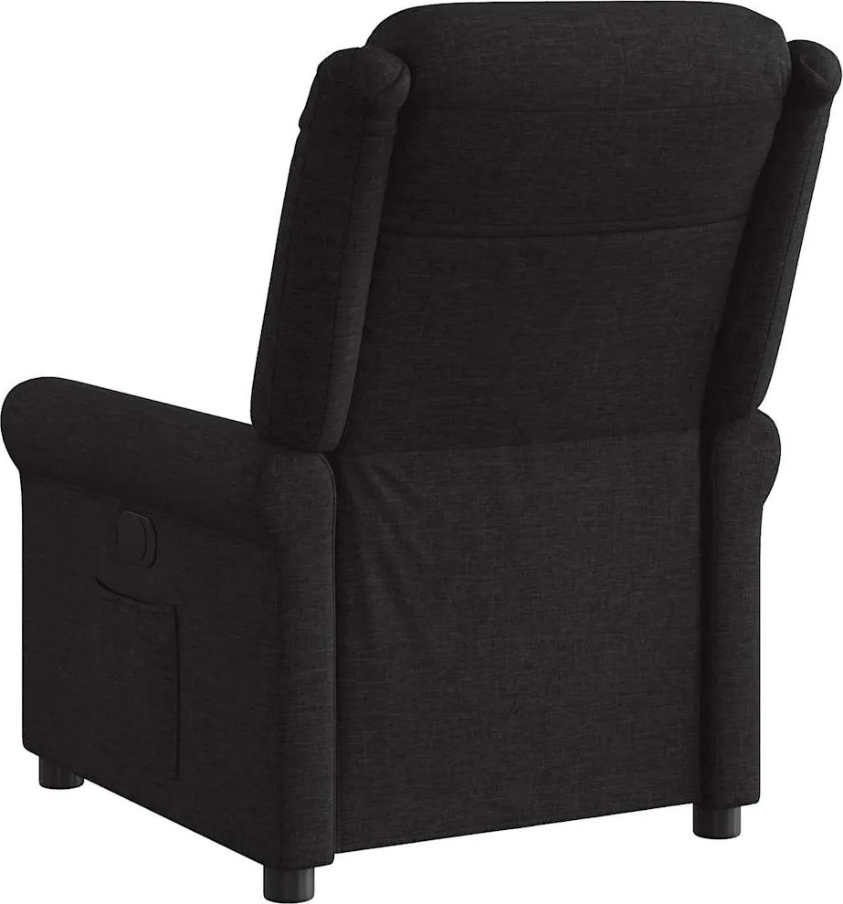 Elektrické polohovací křeslo černé textil 3303296