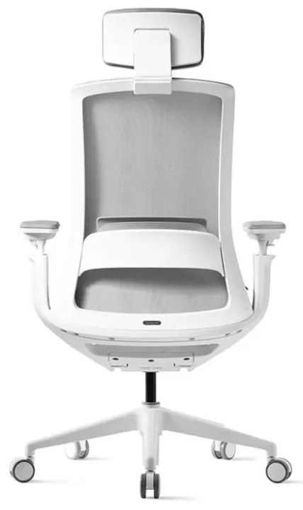 Office Pro Kancelářská ergonomická židle ROLY WHITE - síťovina Světle modrá