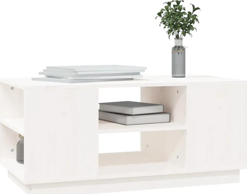 vidaXL Konferenční stolek 90x49x40,5 cm masivní borové dřevo [814400] Barva: Přírodní