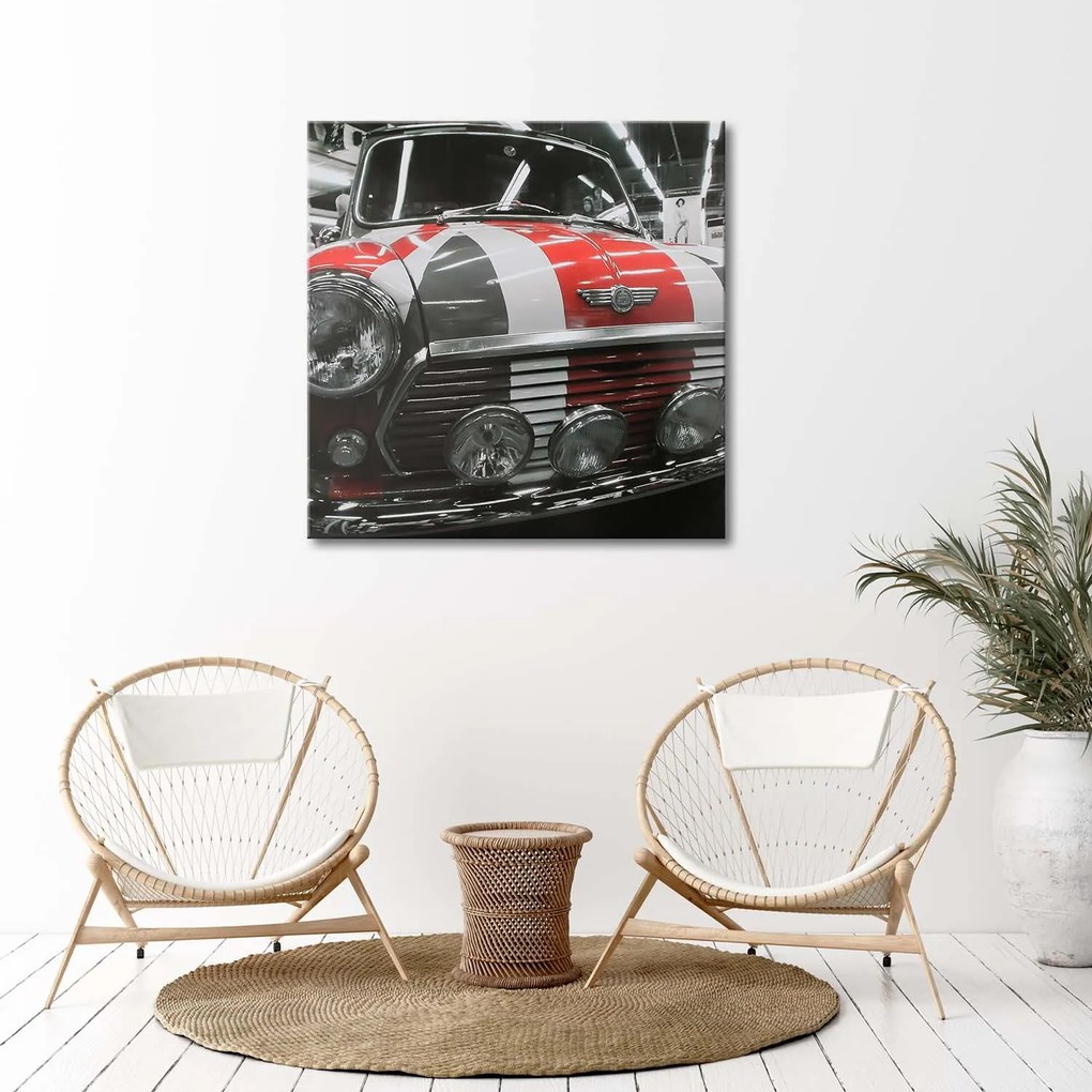 Gario Obraz na plátně Staré auto s uk vlajkou Rozměry: 30 x 30 cm