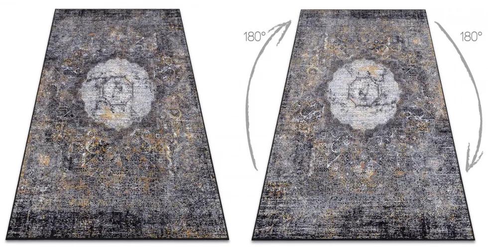 Kusový koberec Axati tmavě šedý 80x150cm