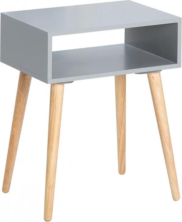 Noční stolek Norim 51 cm, šedá/dub