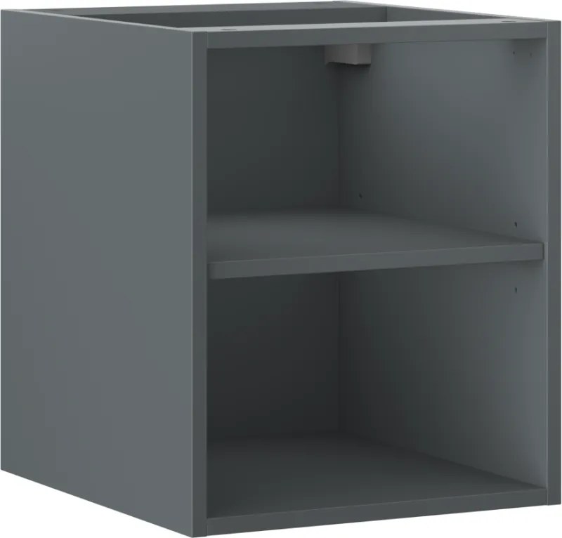 Mexen Box-A, otevřená skříňka s policí 40 cm, grafitová matná, 91AX2-0400-470-0-66