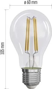 Emos lighting LED žárovka Filament A60 A CLASS / E27 / 3,8 W (60 W) / 806 lm / teplá bílá 1525283273