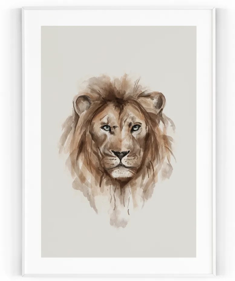 Obraz Lion Bez okraje 30 x 40 cm - napnuté plátno na dřevěném rámu