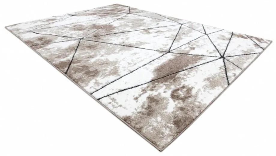 Kusový koberec Polygons hnědý 280x370cm