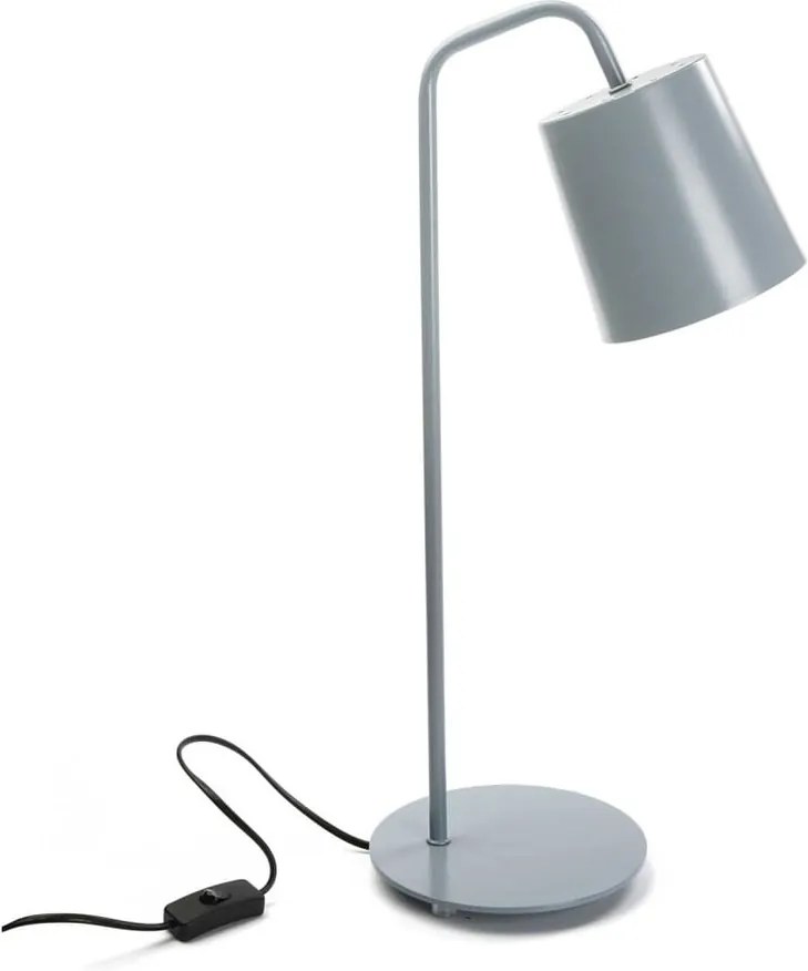 Šedá stolní lampa Versa Balance