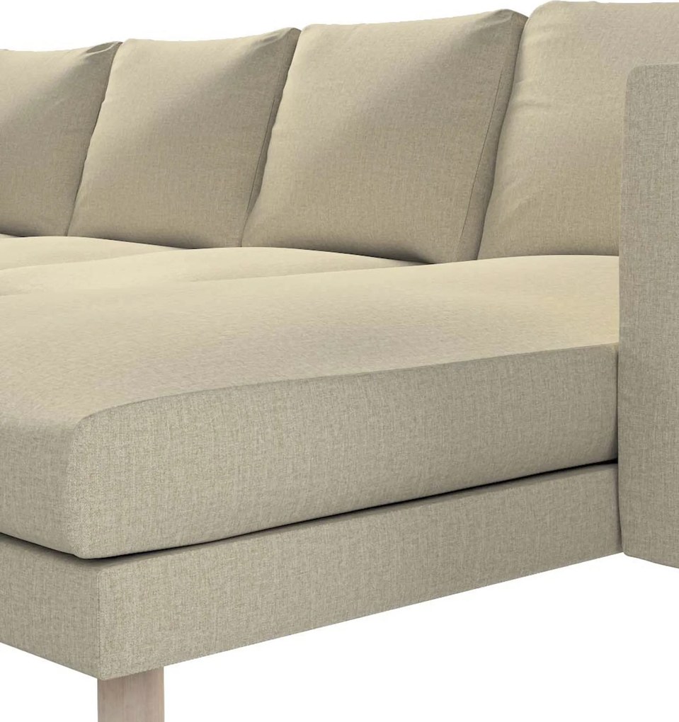Potah na pohovku IKEA Norsborg 4-místná se šezlongem barva béžová látka pletený vzor