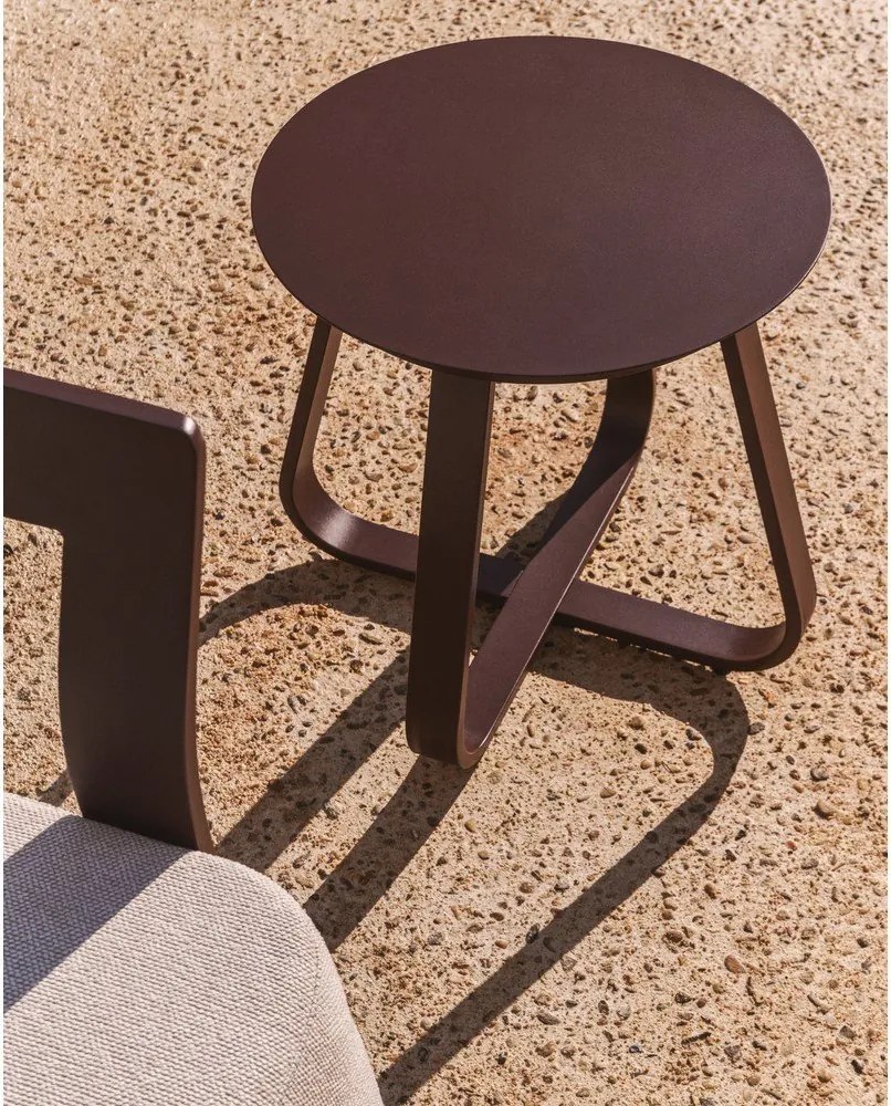 Kovový kulatý zahradní stolek ø 48 cm Tamaris – Kave Home