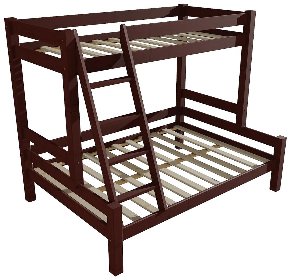 Vomaks Patrová postel s rozšířeným spodním lůžkem 8X8 06A Rozměr: 80/120 x 200 cm, Barva: barva šedá
