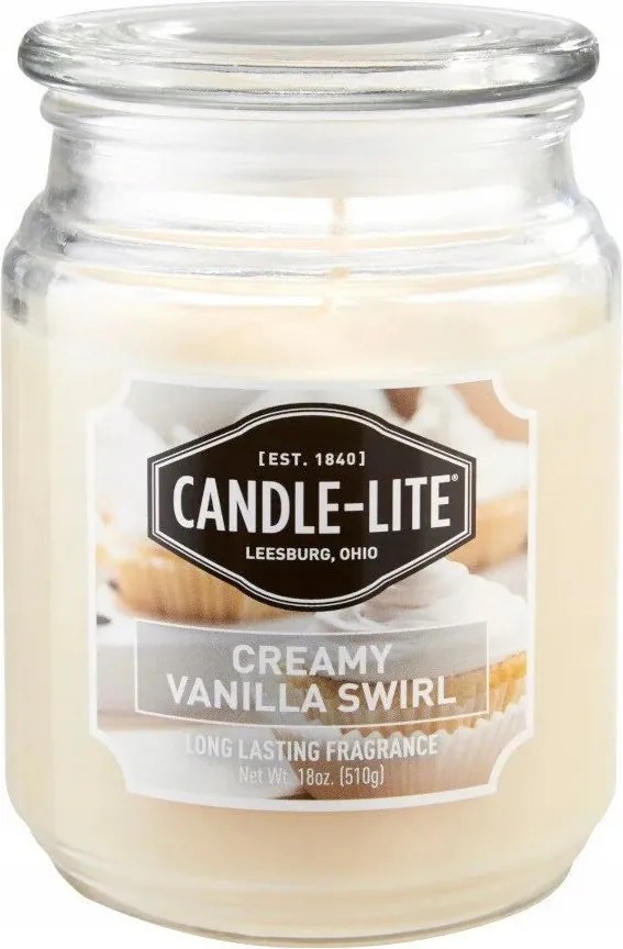 Velká svíčka Creamy Vanilla Swirl Candle-lite