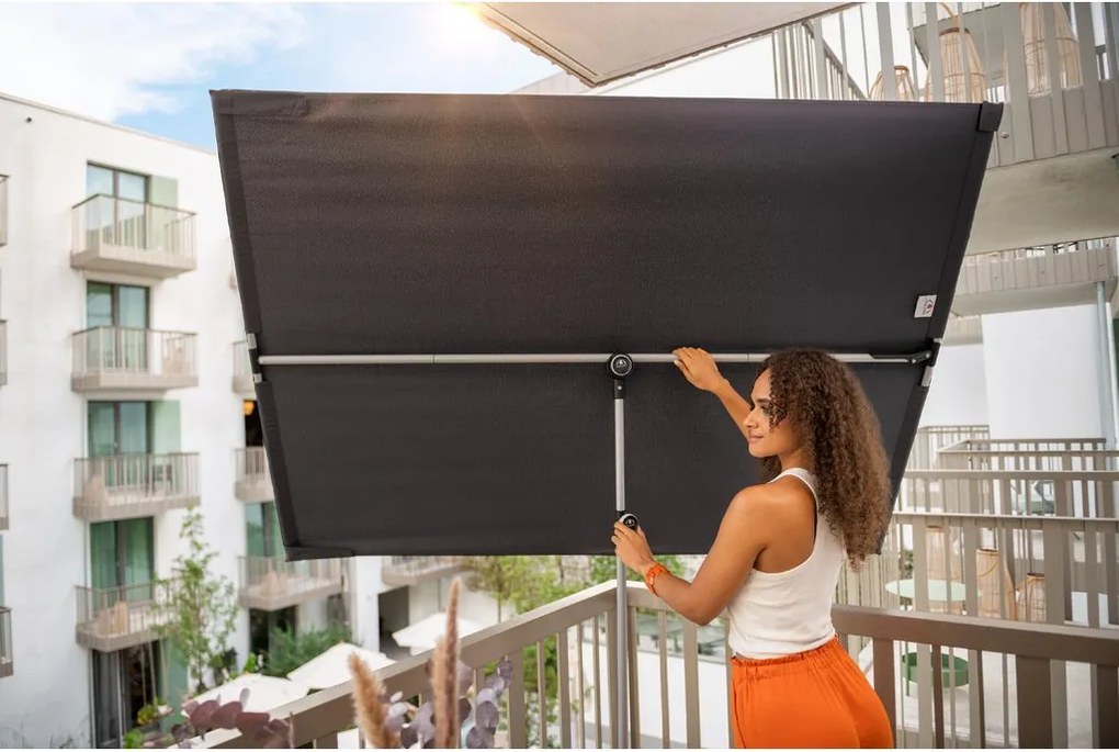Doppler ACTIVE Balkónová clona zahradní slunečník 180 x 130 cm antracit