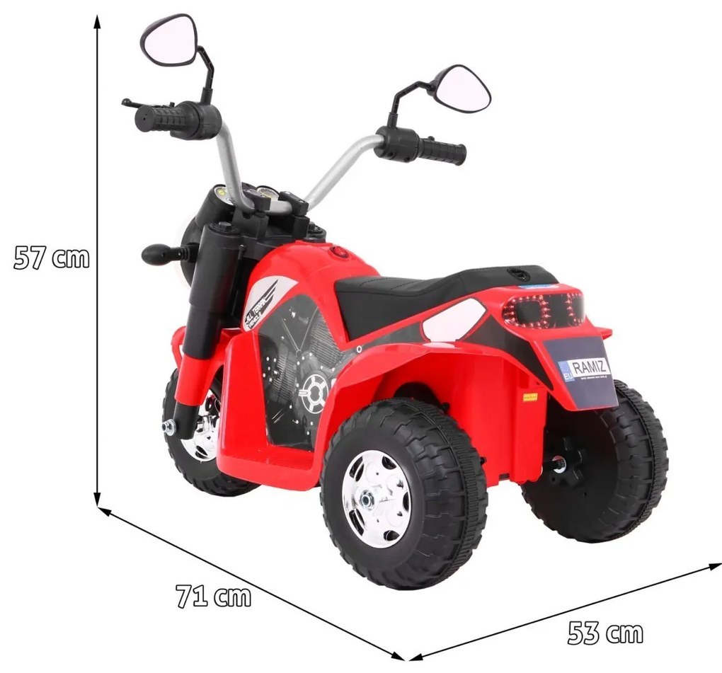 Dětská elektrická motorka Harley MiniBike Červená