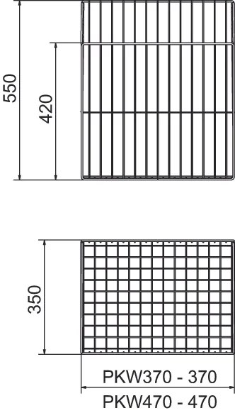 Prádelní koš  470 - samostatný koš vč. závěsu, stříbrné provedení - lak stříbrný special