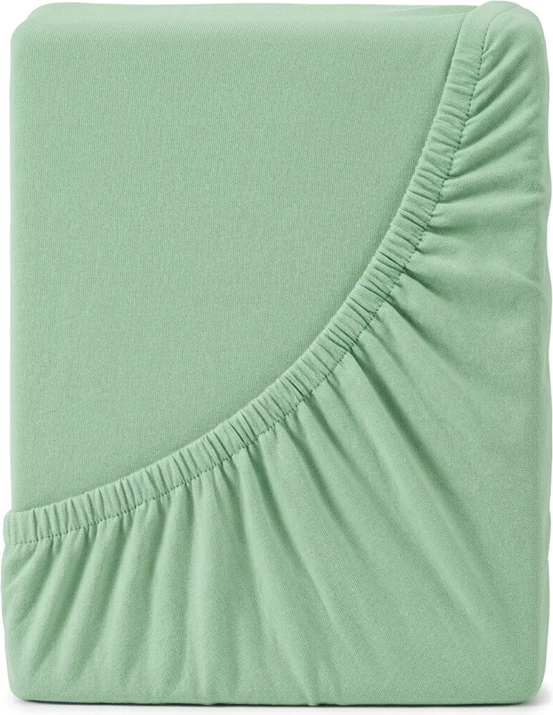 4Home jersey prostěradlo Lycra zelená, 90 x 200 cm