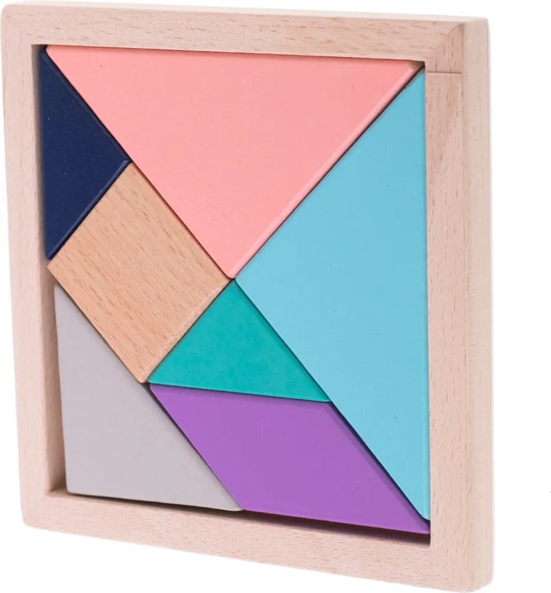 KIK Tangram dřevěné puzzle, KX6898