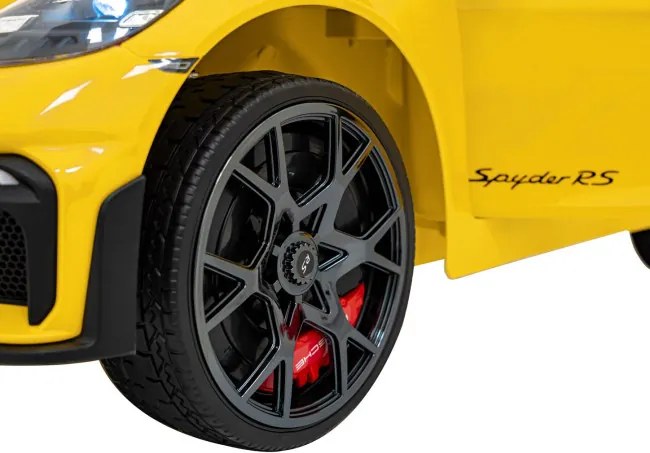 Elektrické autíčko Porsche Spyder RS 718 MP4 žluté