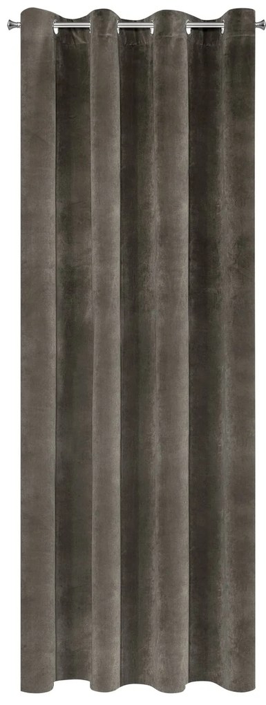 ZATEMŇOVACÍ ZÁVĚS NA KROUŽCÍCH RIA 140X250 CM GRAFITOVÁ