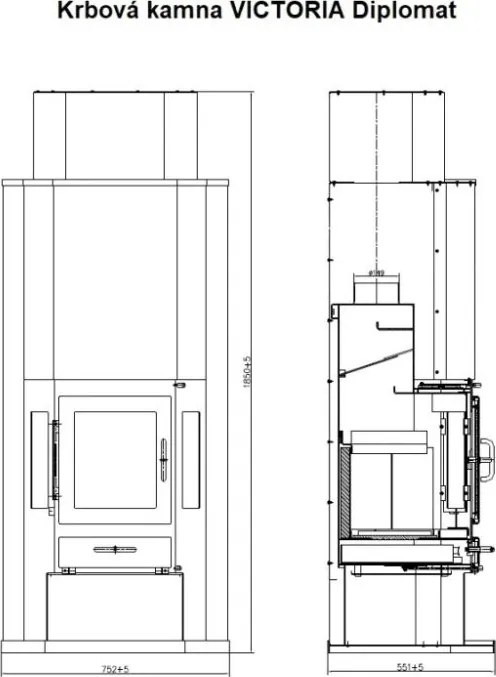 Krbová kamna VICTORIA Diplomat