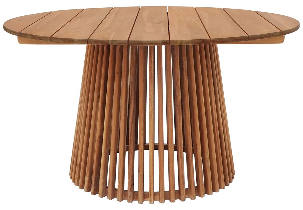 House Nordic Dřevěný zahradní stůl LORCA ø120 cm teak
