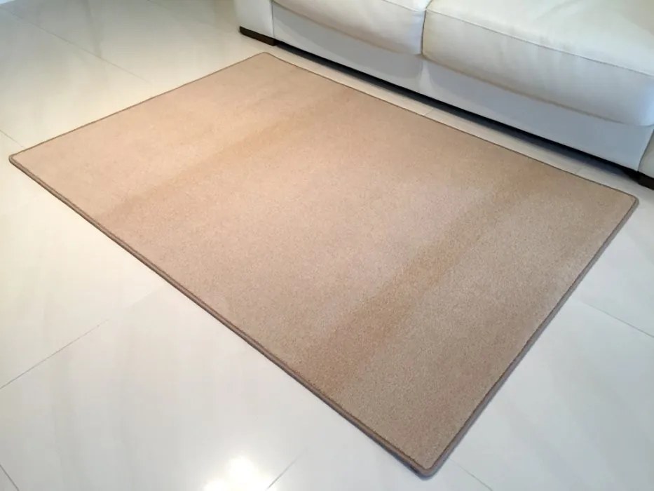 Vopi | Kusový béžový koberec Eton - 80x150 cm