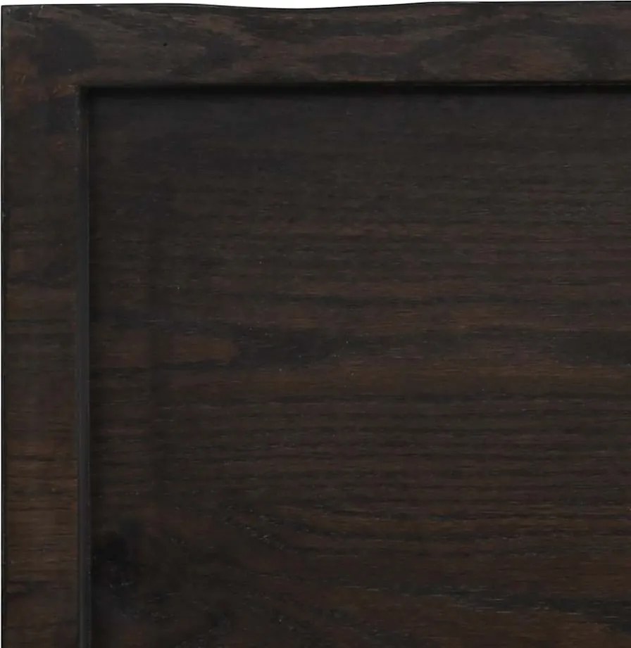 Koupelnová deska tmavě hnědá 160x60x(2-6) cm ošetřený masivní 3156256