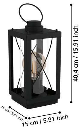Eglo 43624 - Stolní lampa BRADFORD 1xE27/60W/230V