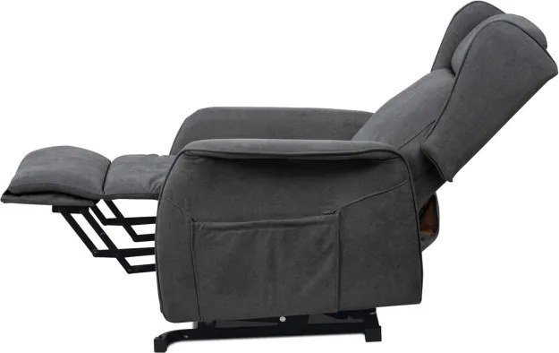 Polohovací křeslo šedé, elektrické TV-1190 GREY2