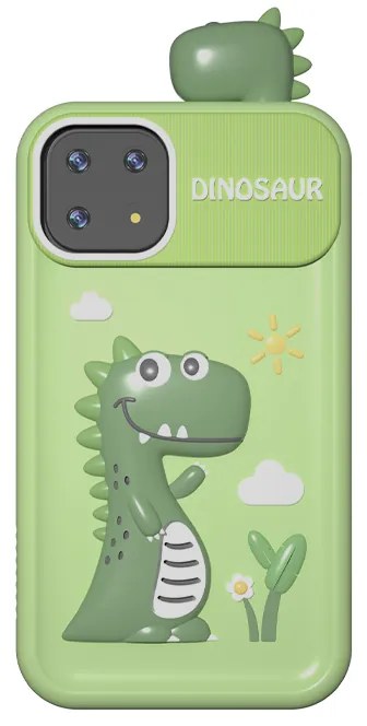 Bezdoteku Smartphone telefon pro děti Dinosaurus zelený