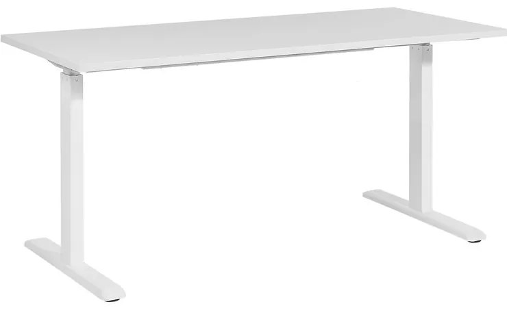 Manuálně nastavitelný psací stůl 160x70 cm bílý UPLIFT