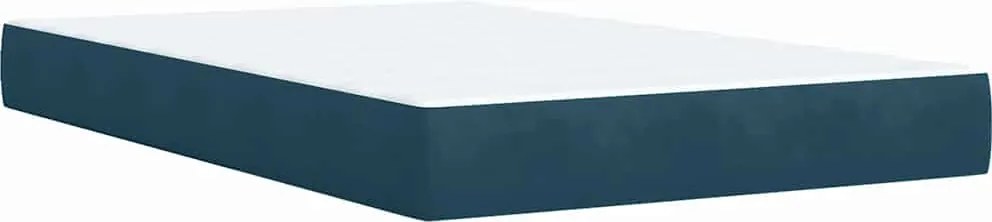 Box spring postel s matrací tmavě modrá 120 x 200 cm samet 3285279