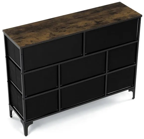 Retro komoda ALMIRA - old wood / MDF Barva: Vícebarevná