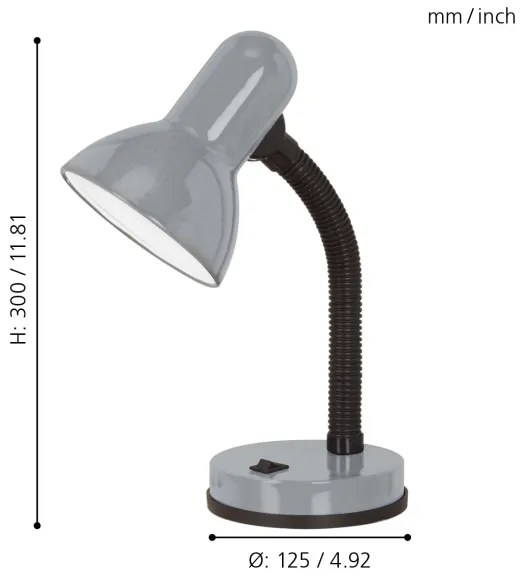 Eglo 90977 - Stolní lampa  BASIC 1 1xE27/40W/230V