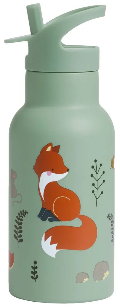 A Little Lovely Company - nerezová láhev na pití, 350 ml  - kamarádi z lesa