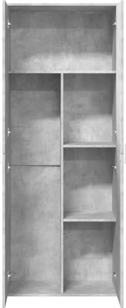 Skříň highboard betonově šedá 70 x 35 x 180 cm kompozitní dřevo 3276661