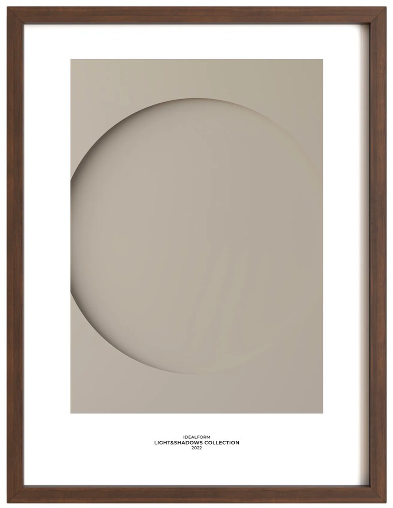 Idealform Poster no. 6 Round composition Barva: Smokey taupe, Velikost: 300x400 mm