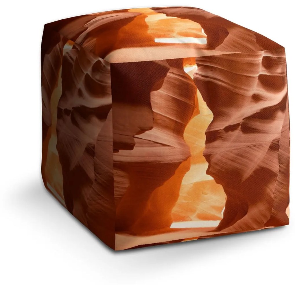 Sablio Taburet Cube Skály v poušti: 40x40x40 cm