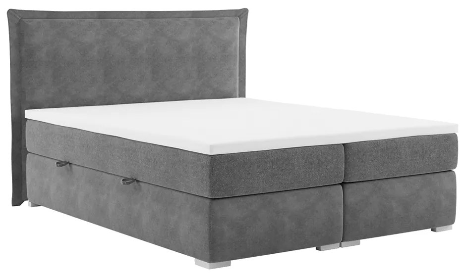 Postel boxspring Tempo Kondela, šedá, 160x200, MEGAN