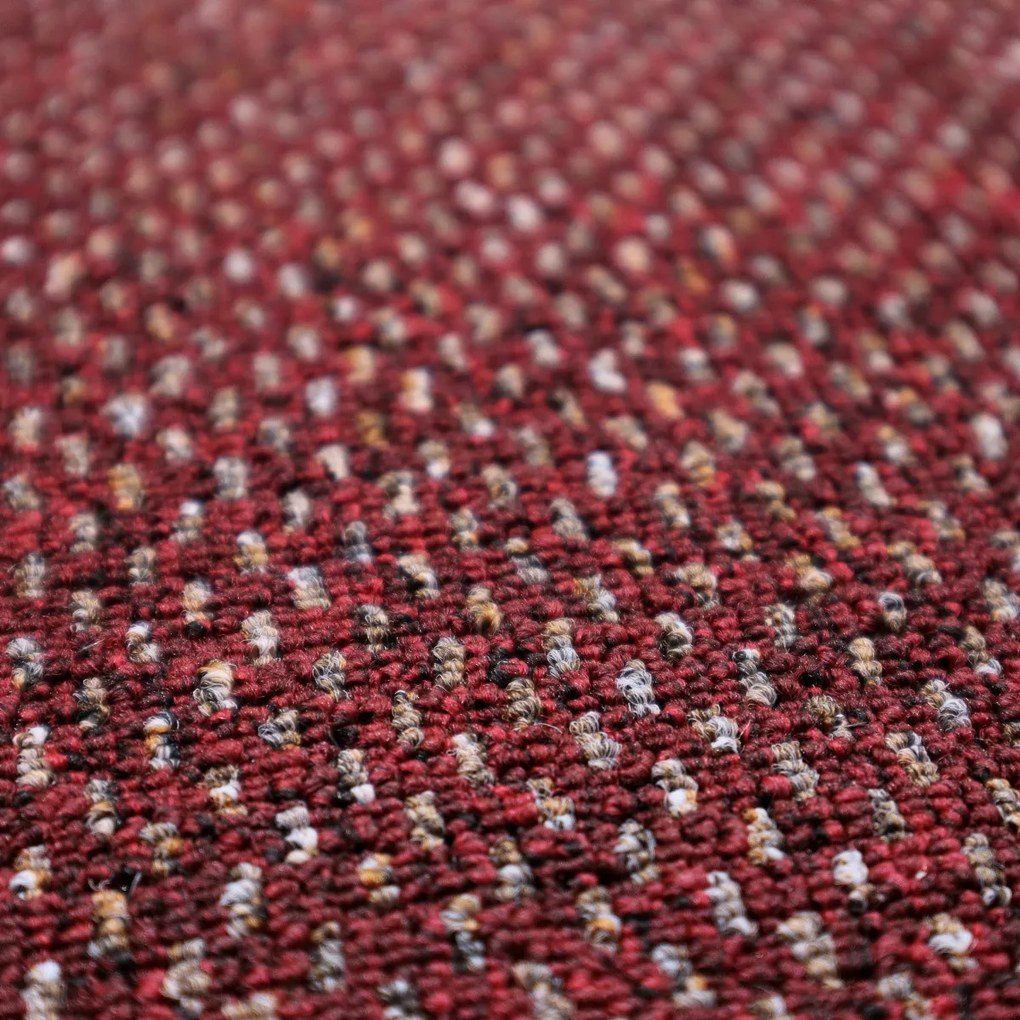 Timzo, Metrážový koberec Rubin 2159 red, na míru, šíře 4m, červená, ab (mřížka), chodba / předsíň