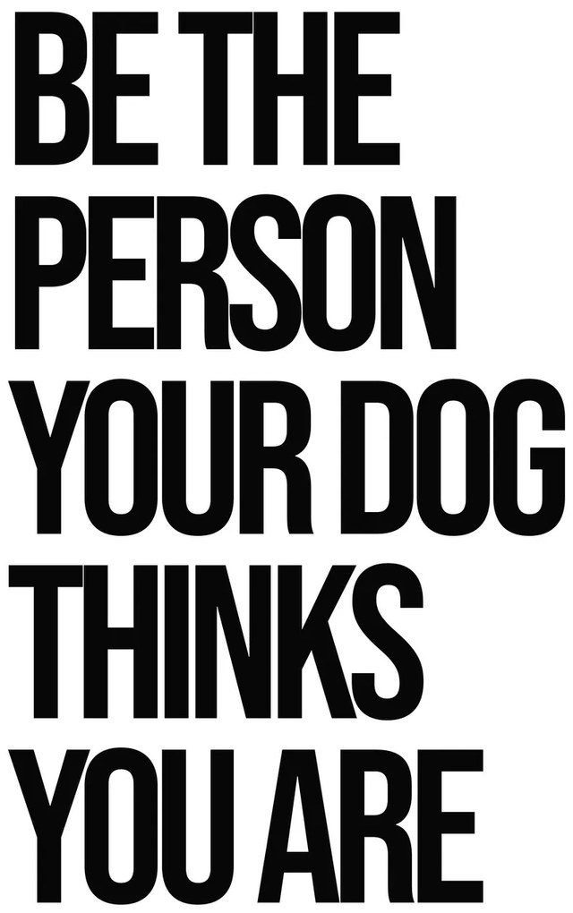Ilustrace Be the person your dog thinks you are, Finlay & Noa, (30 x 40 cm)