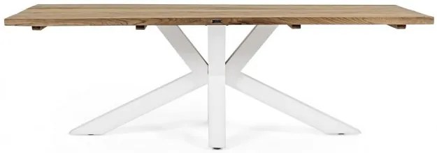 BIZZOTTO Zahradní jídelní stůl RAMSEY 240x100cm bílé nohy 0804456